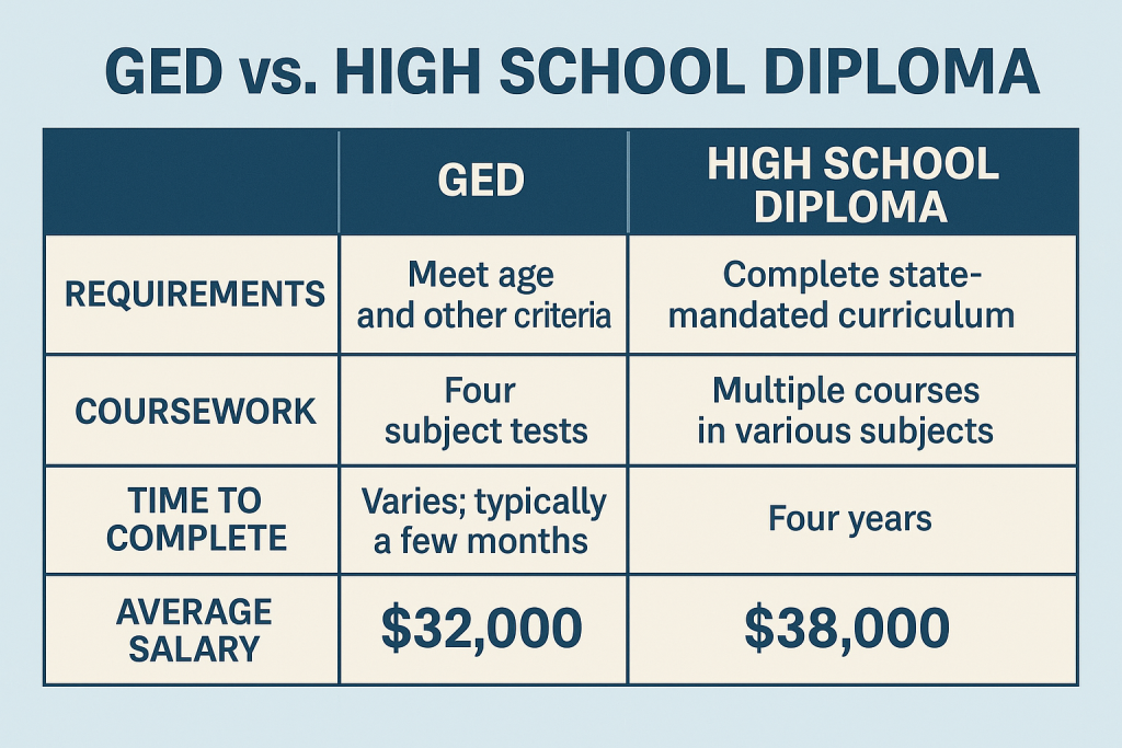 GED vs. High School Diploma: A Comprehensive Comparison